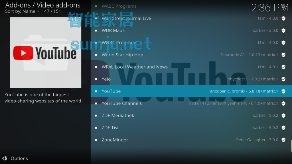 Kodi 使用官方YouTube插件的正确方法，YouTube API v3配置kodi 方法。（2022） – 书山有路勤为径
