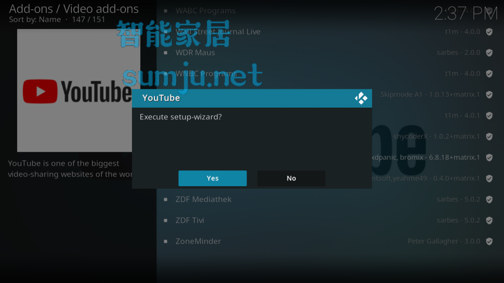 Kodi 使用官方YouTube插件的正确方法，YouTube API v3配置kodi 方法。（2022） – 书山有路勤为径